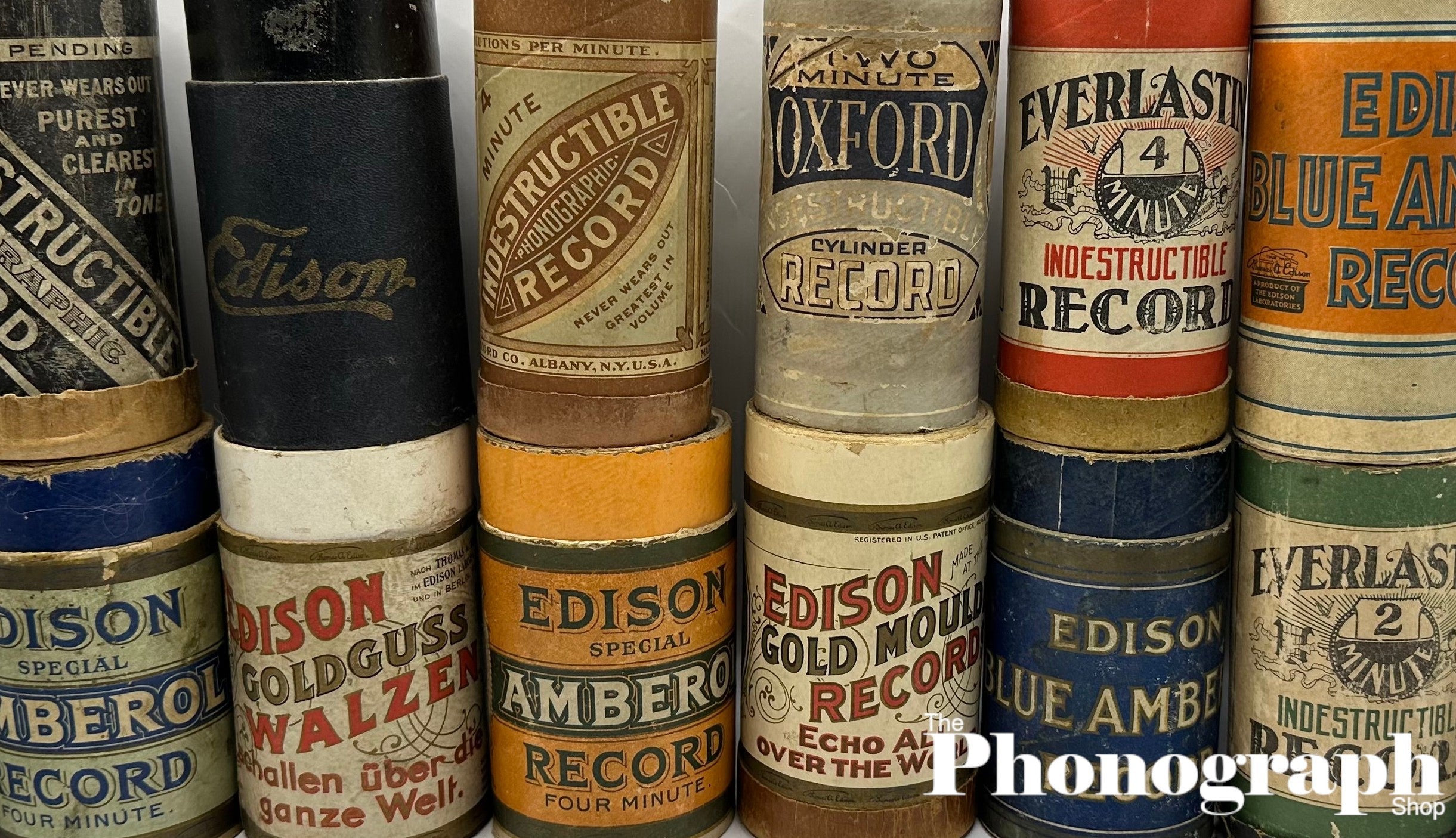 Cylinder Record Boxes & Lids – Page 2 – The Phonograph Shop