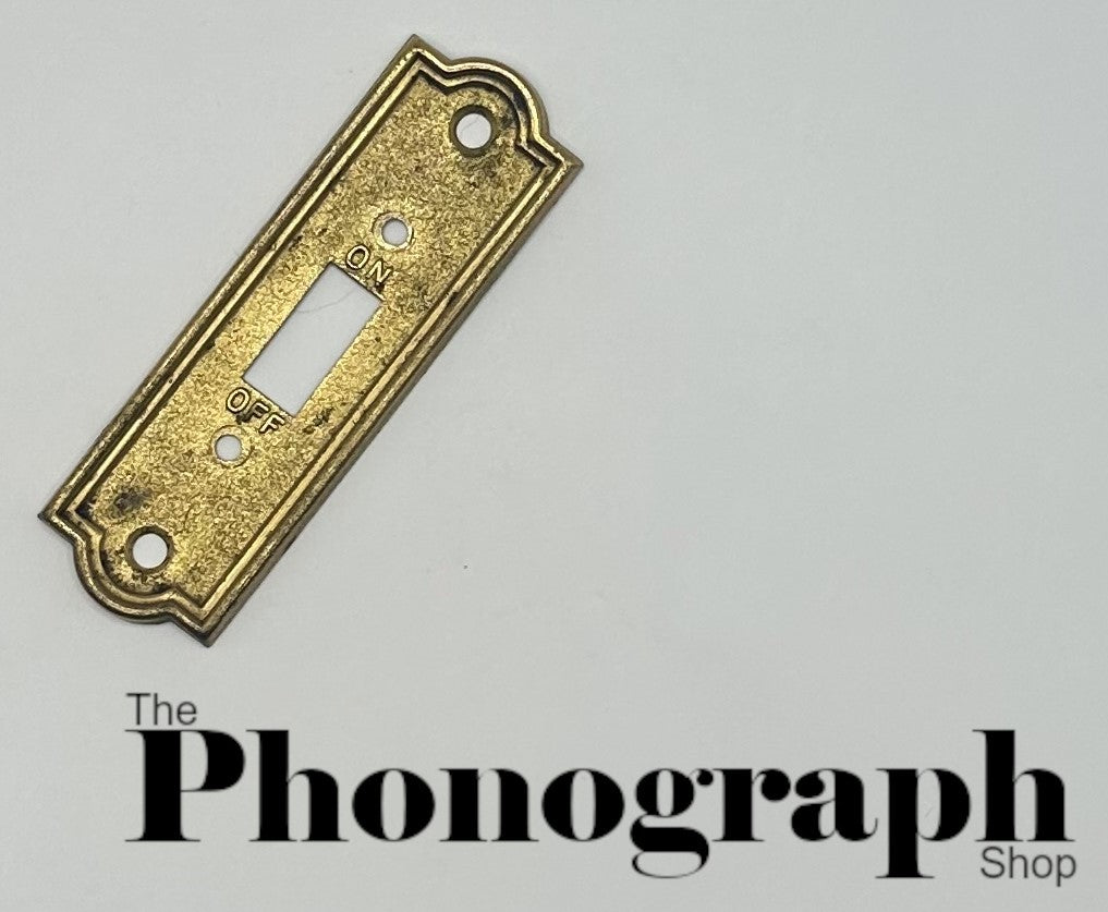 Victor Radio/Electrola Starting Switch Plate (18235GP-O) – The ...