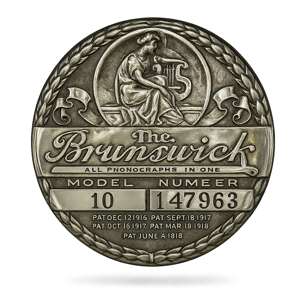 Brunswick Model No. 10 ID Tag – The Phonograph Shop