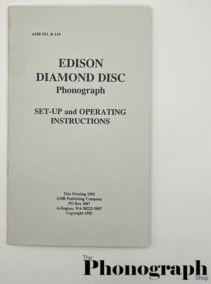 Edison Parts – Page 12 – The Phonograph Shop