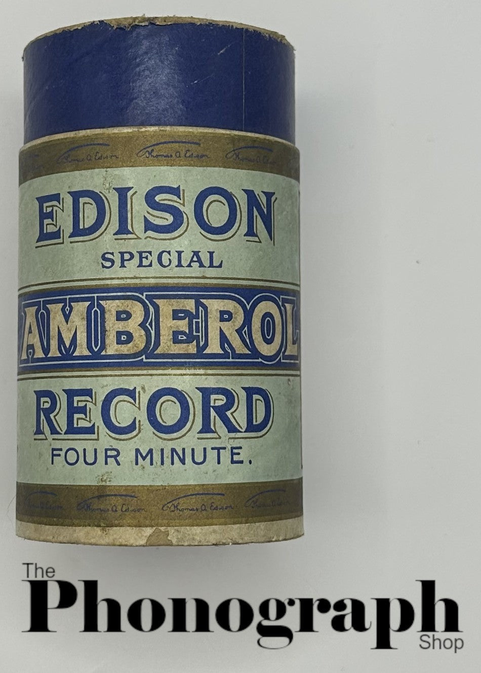 Edison Amberol Special Cylinder Record Box [Empty] [No Lid] (AM005-O ...