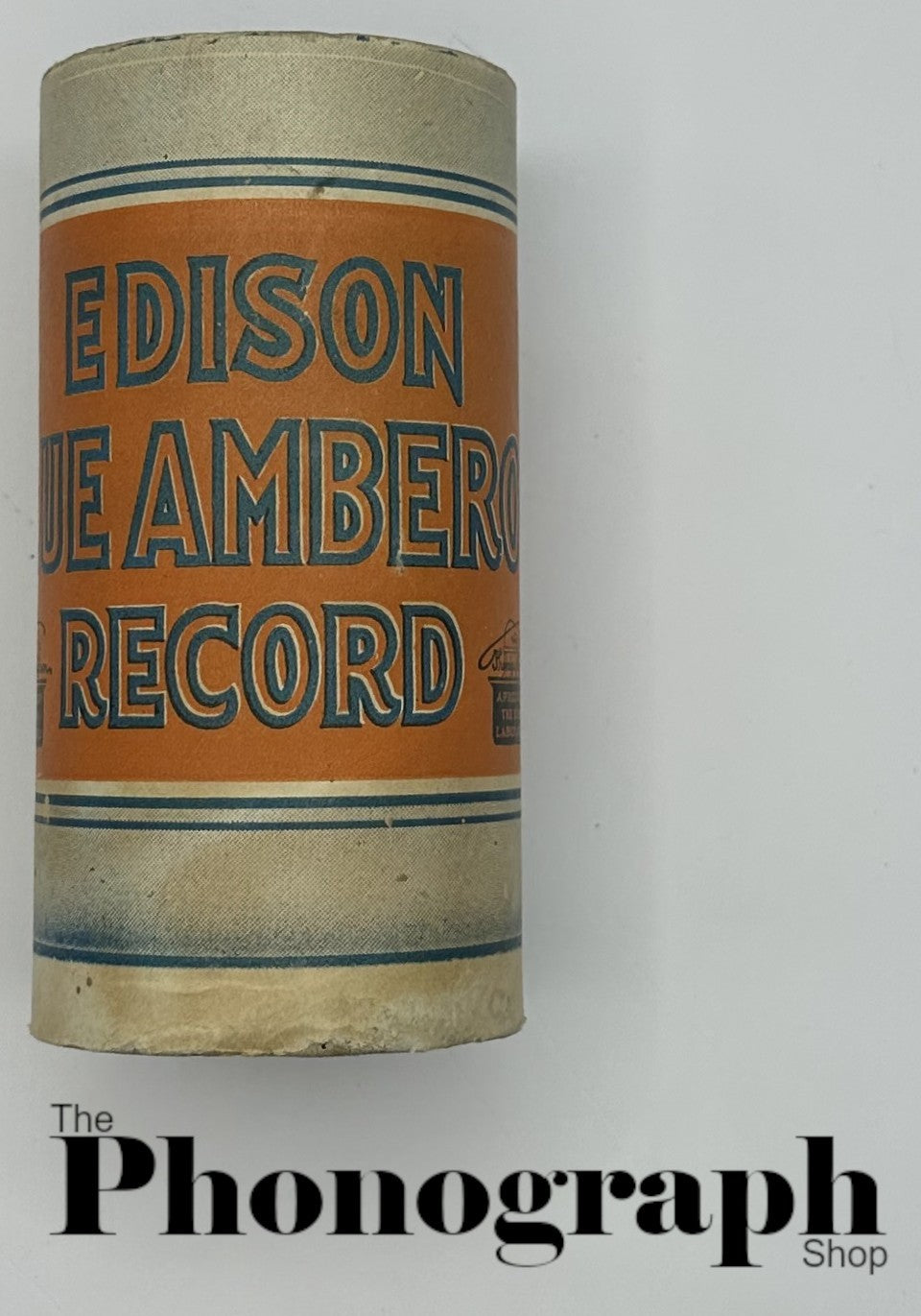 Edison Blue Amberol Cylinder Record Box [Empty] [No Lid] (BA003-O ...