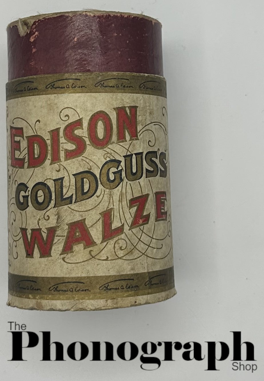 Edison Goldguss Walze Cylinder Record Box from Germany [Empty] [No Lid ...
