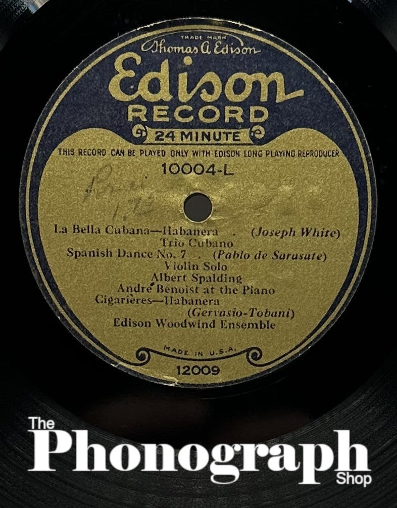 Edison Diamond Disc Record Egmont Overture [Long Play] (10004-E) – The ...