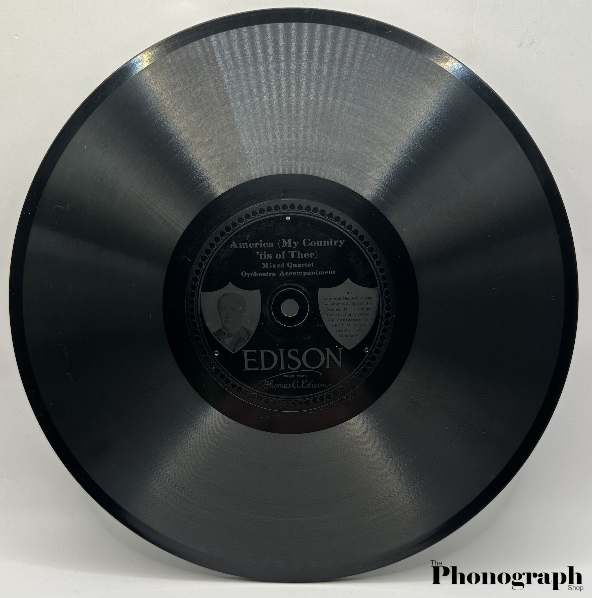 Edison Diamond Disc Record The Star Spangled Banner / America (80172 ...