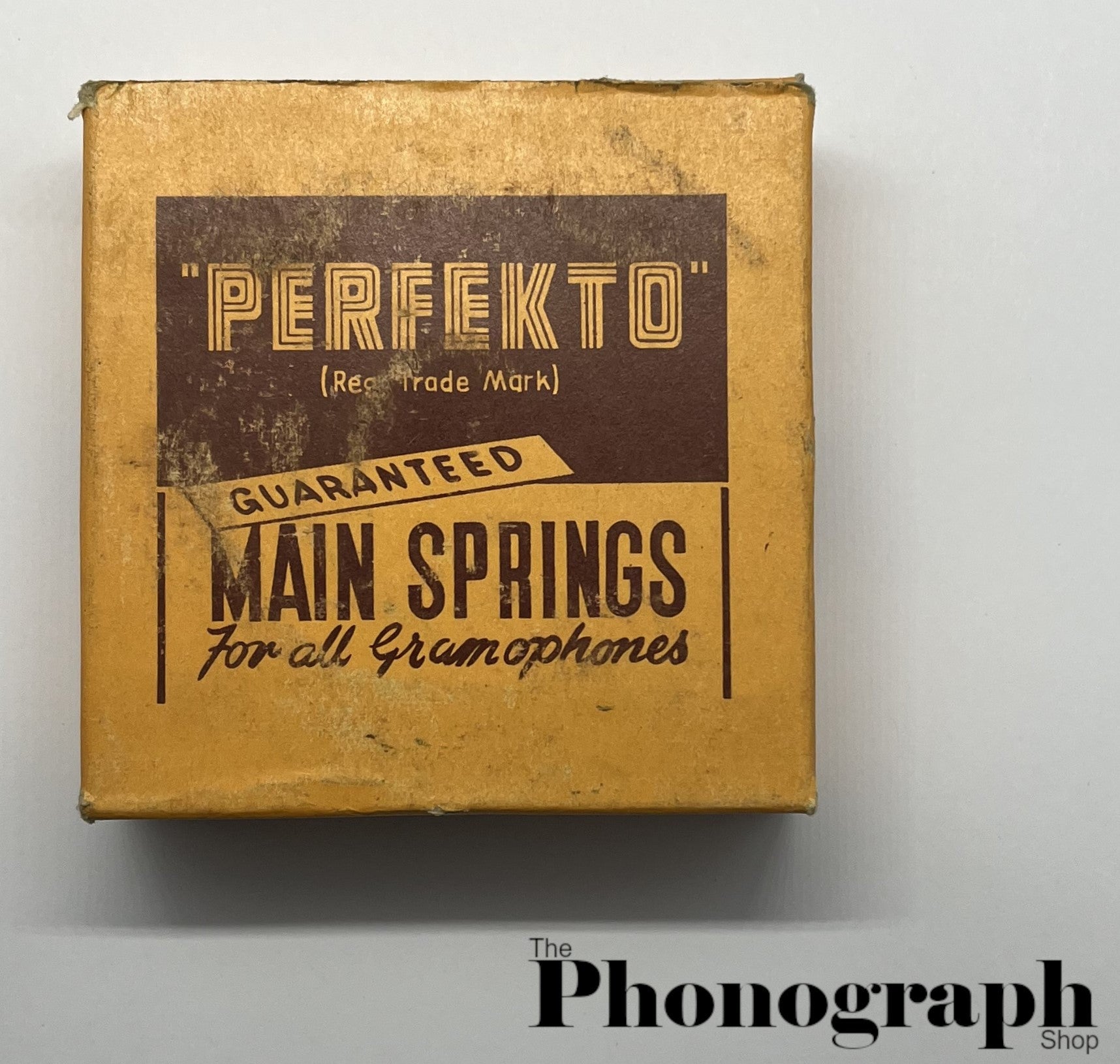 "Perfekto" Gramophone Main Spring #4 Box (PKO04-O) – The Phonograph Shop