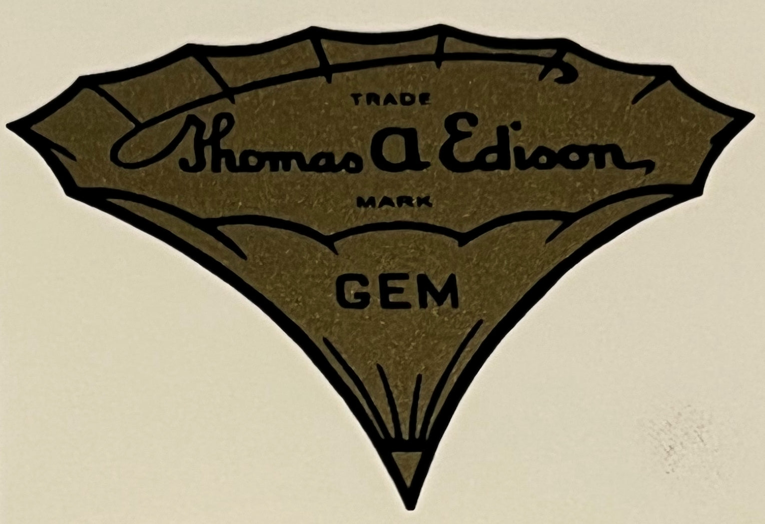 Edison Gem Trademark Decal 10014 – The Phonograph Shop